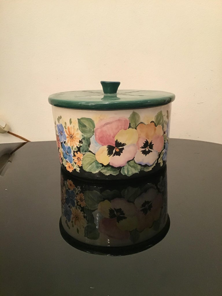 Ronzan Ceramic Box / Centerpiece Ceramic, 1950, Italy For Sale at 1stDibs