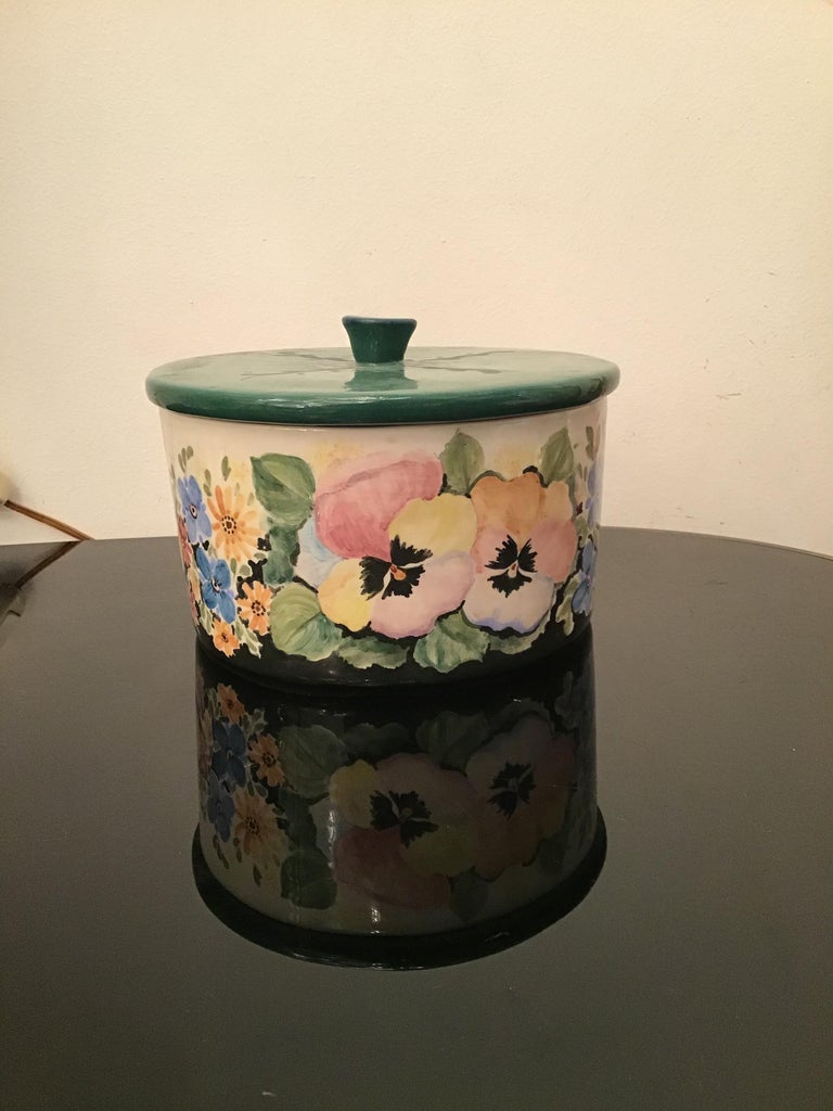 Ronzan Ceramic Box / Centerpiece Ceramic, 1950, Italy For Sale at 1stDibs