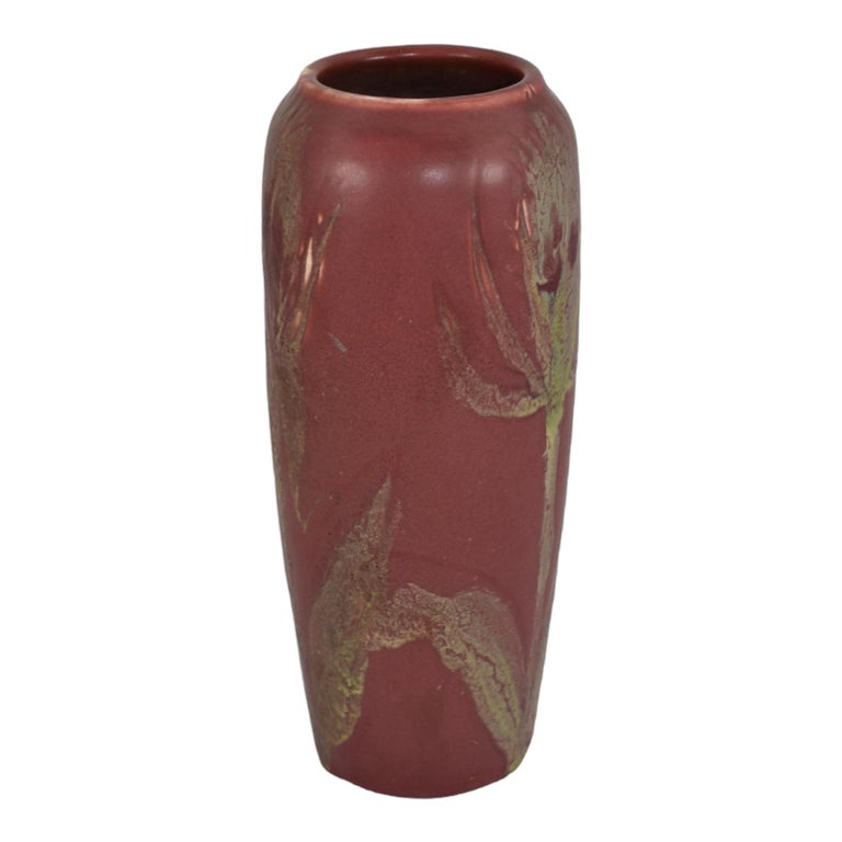 Rookwood 1905 Vintage Art Pottery Matte Red Thistles Flower Vase 951D ...