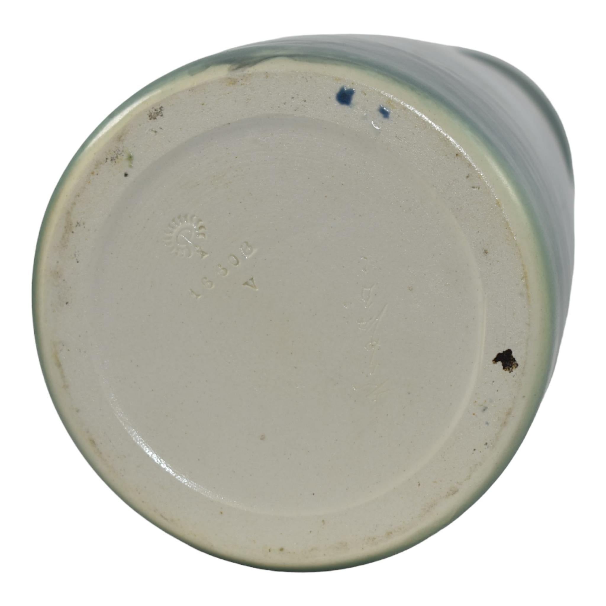 Rookwood 1910 Art Pottery Blue Scenic Vellum Mountain Vase 1660b ...