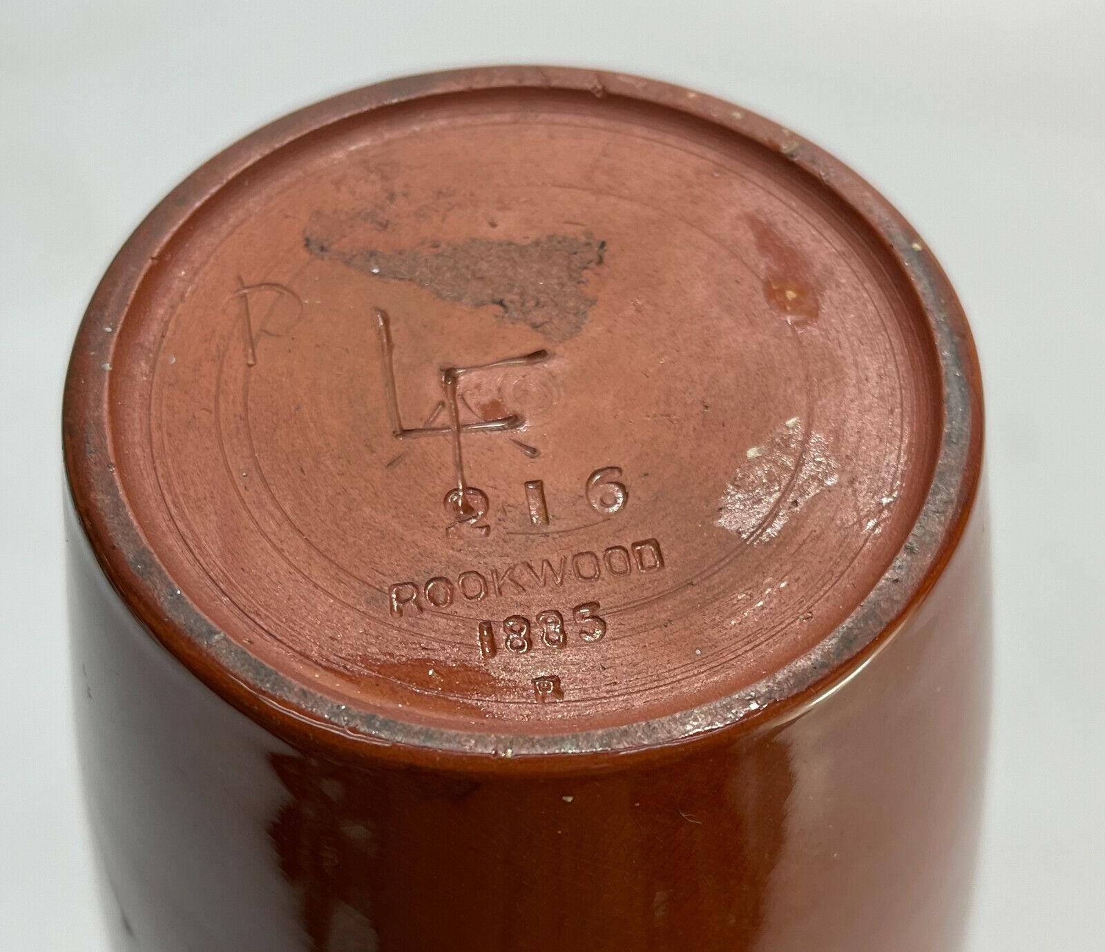 Rookwood Pottery Glazed Porcelain Vase #216 by Laura Fry, Flowers, 1885 ...