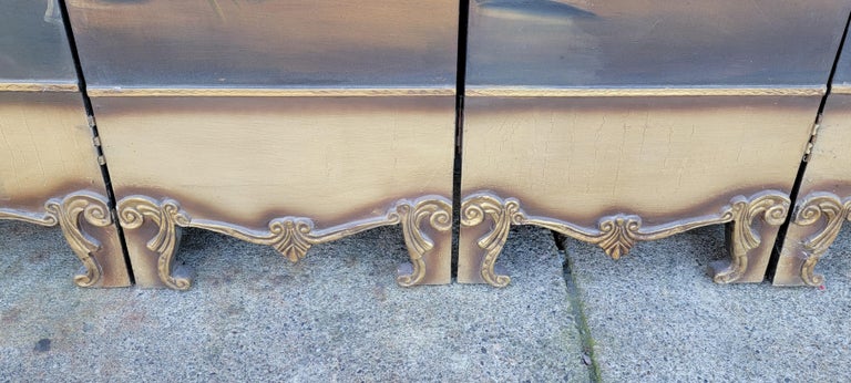 Room Divider Hand Painted 4 Panel Screen at 1stDibs | hand painted room ...