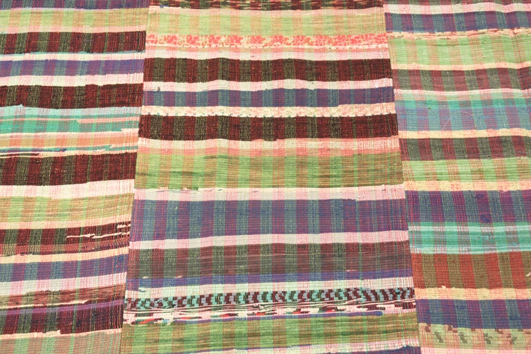 Room Size Modern Rag Rug. 10 ft 2 in x 14 ft For Sale at 1stDibs