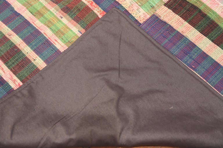 Room Size Modern Rag Rug. 10 ft 2 in x 14 ft For Sale at 1stDibs