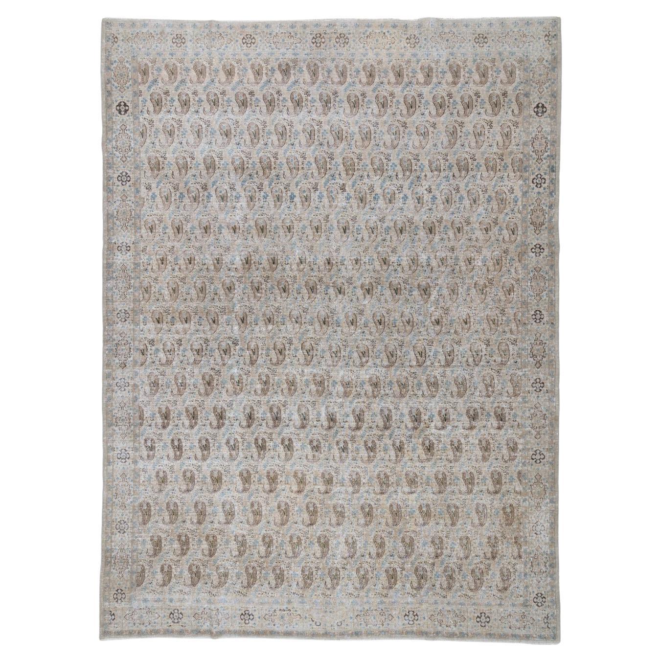 Vintage Persian Hamadan Gallery Rug with Warm, Neutral Colors For Sale ...