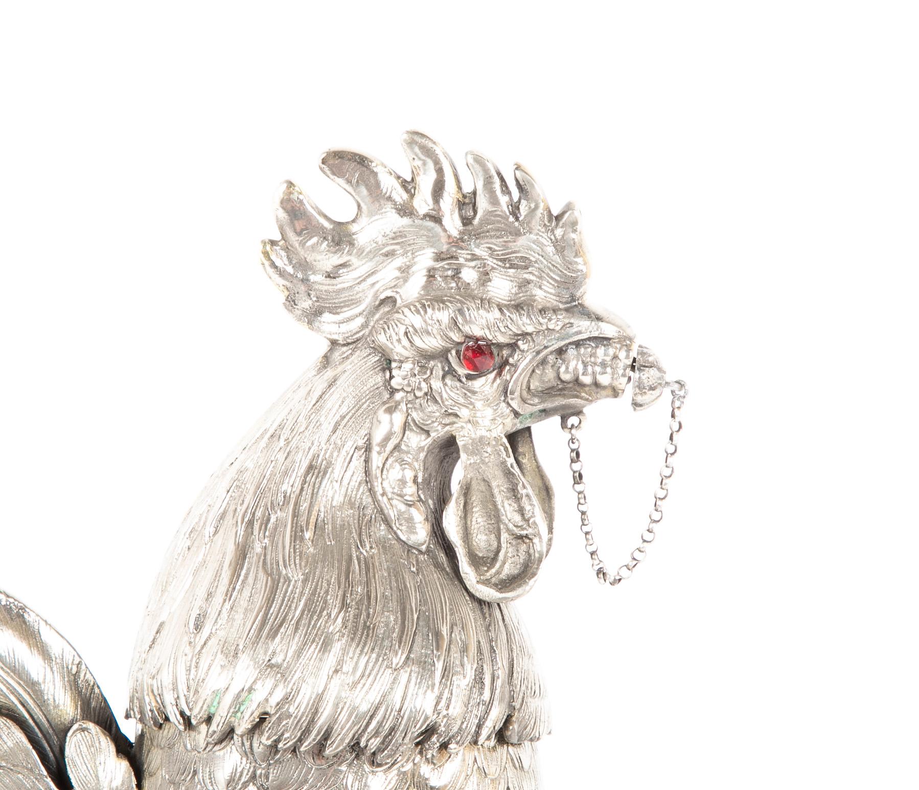 Rooster Cocktail Shaker by Ludwig Nersheimer For Sale at 1stDibs