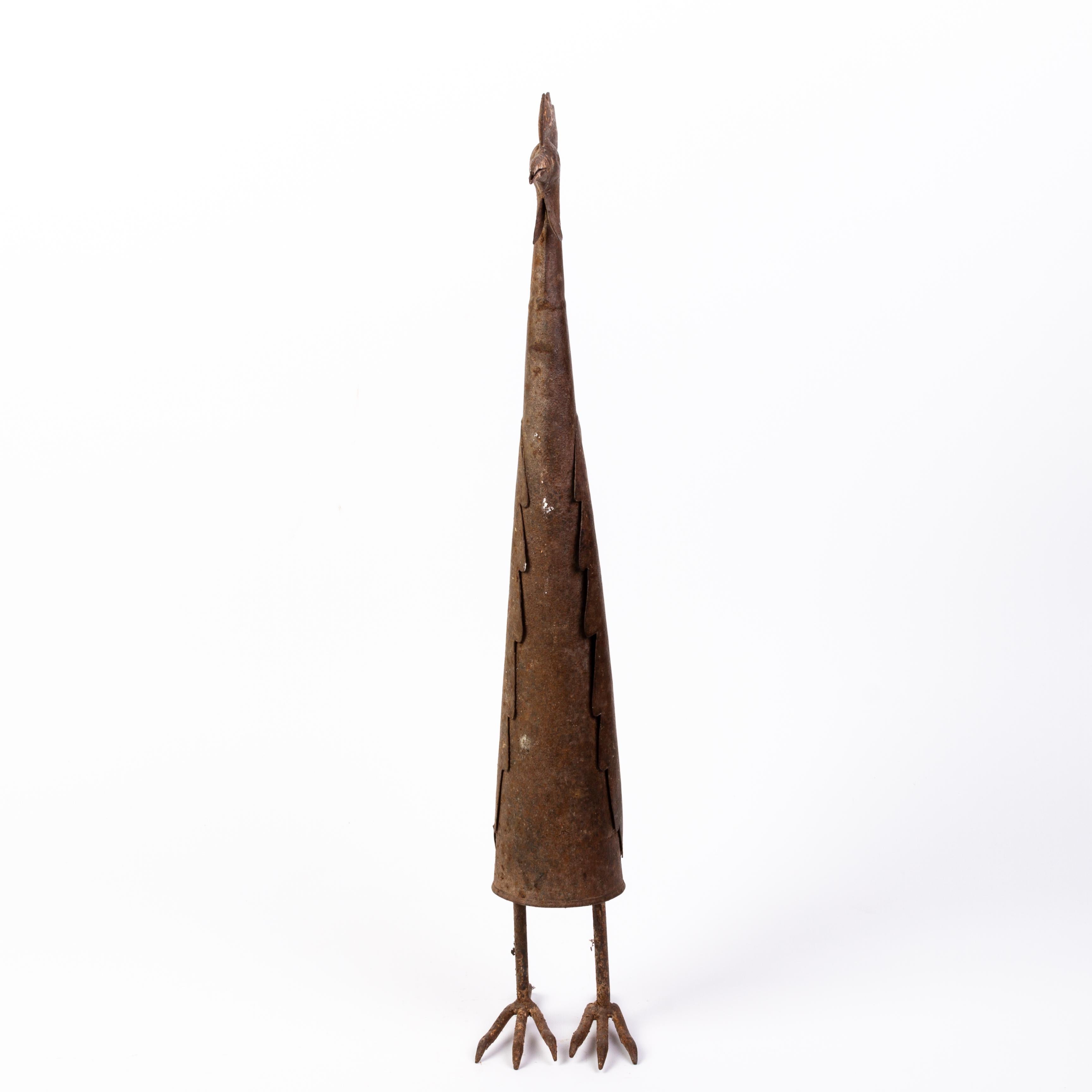 Rooster Interior Design Toleware Sculpture For Sale at 1stDibs