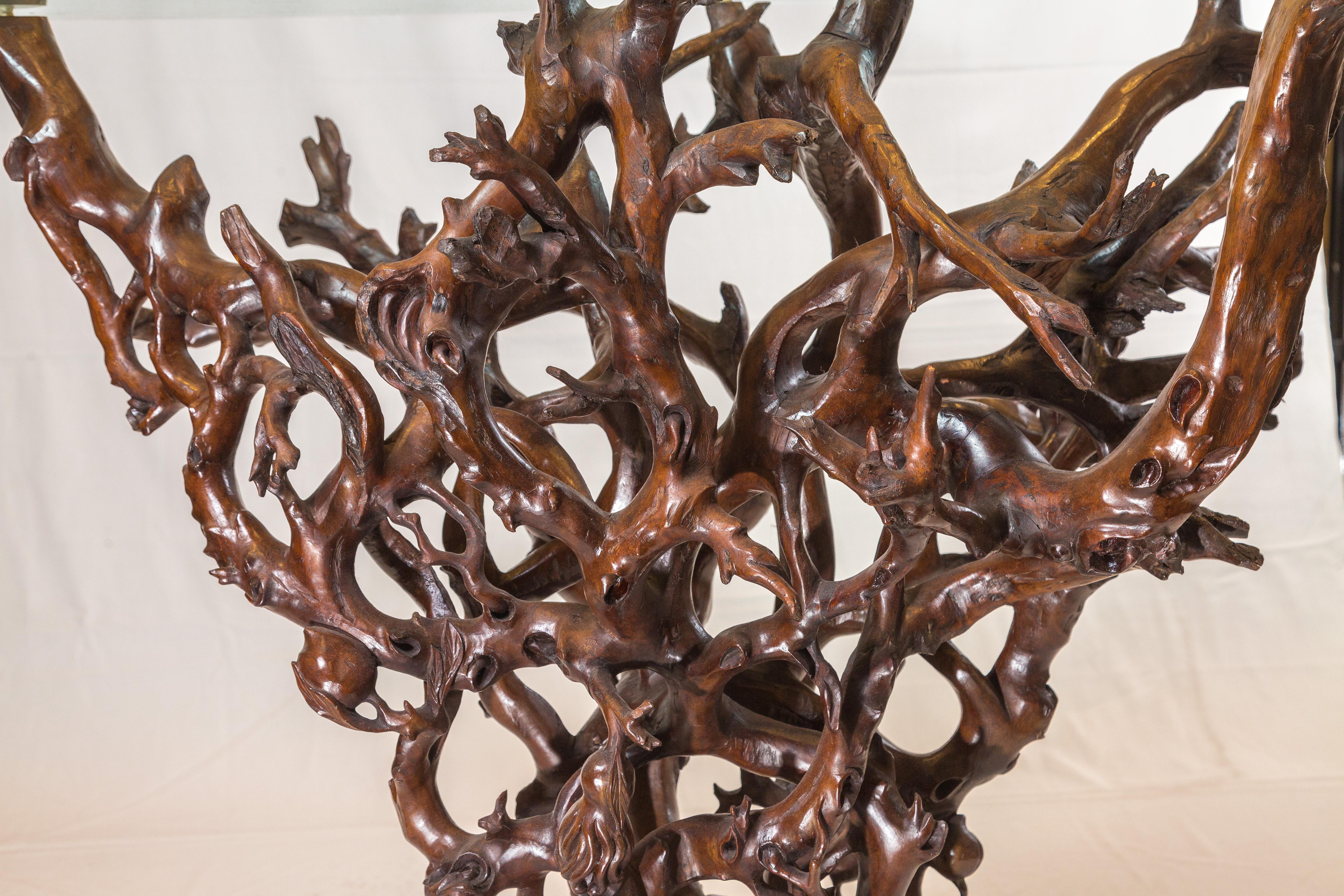 Root Glass Table For Sale at 1stDibs