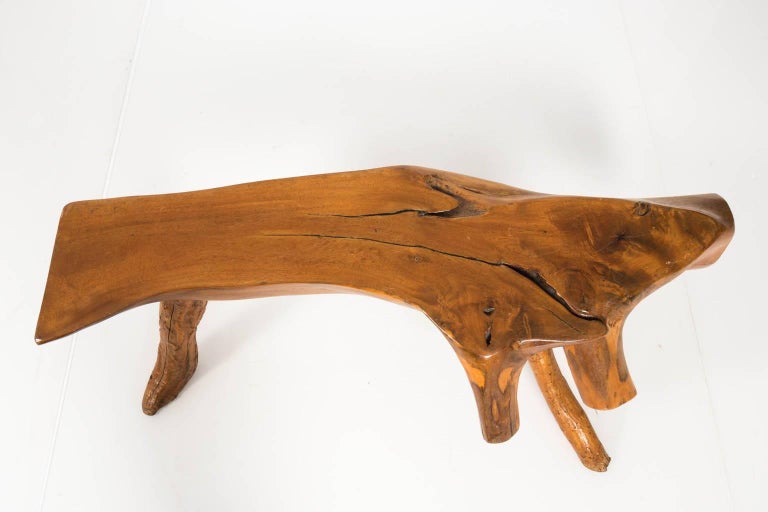 Root Wood Bench For Sale at 1stDibs
