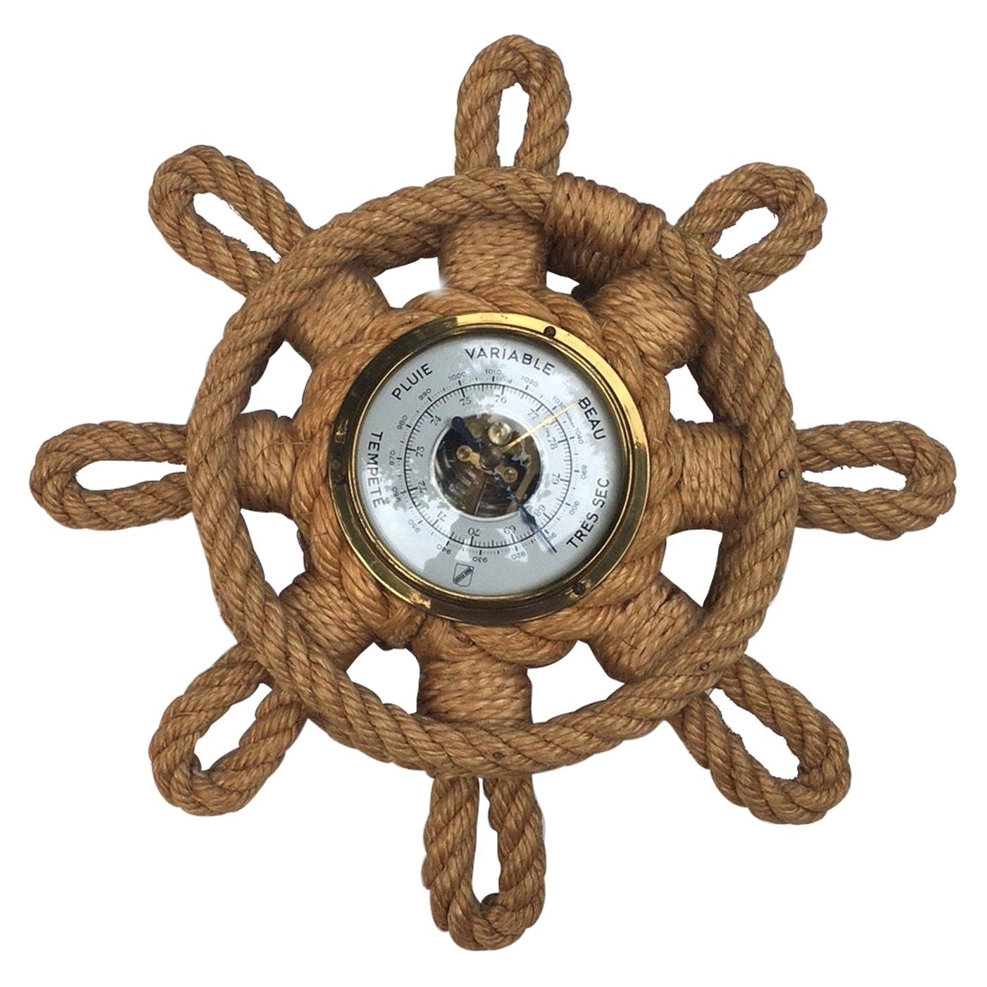 Antique Oakwood Wall Barometer For Sale at 1stDibs