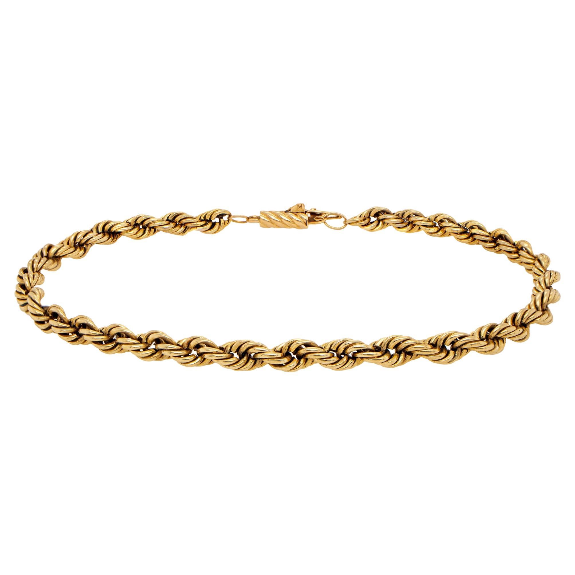 Buccellati Twisted Gold Rope Bracelet at 1stDibs