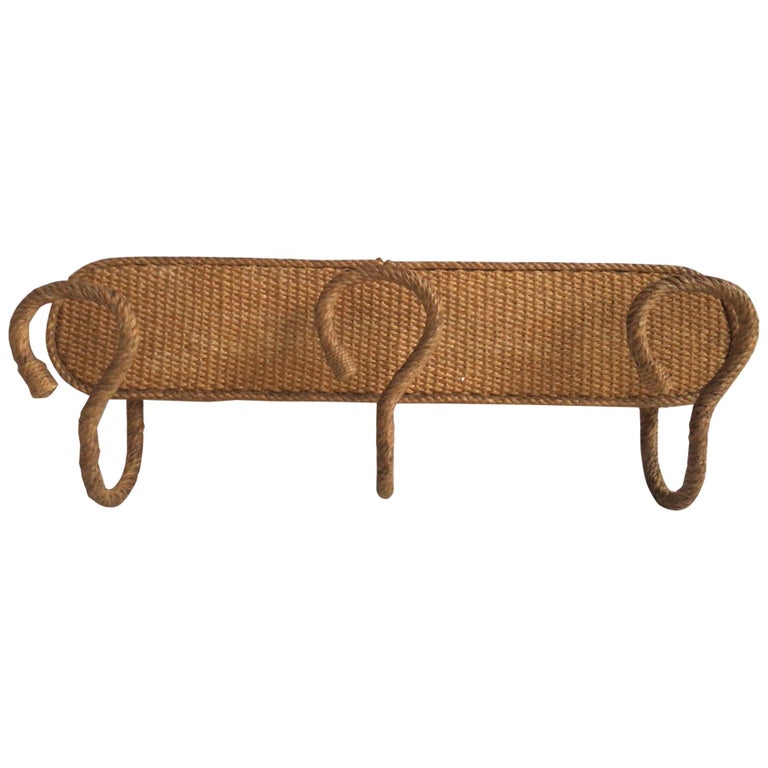 Rope Coat Rack Audoux-Minet, circa 1960 at 1stDibs