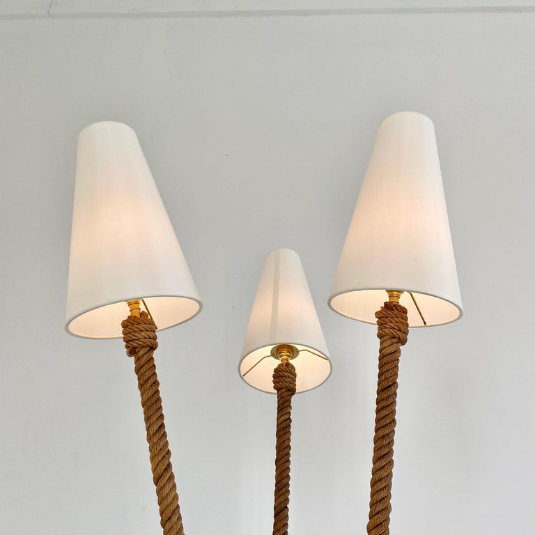 Rope Floor Lamp by Audoux Minet, 1960s France For Sale at 1stDibs