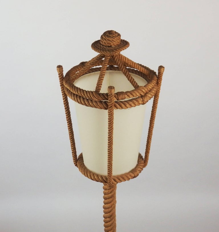 Rope Floor Lamp by Audoux Minet at 1stDibs