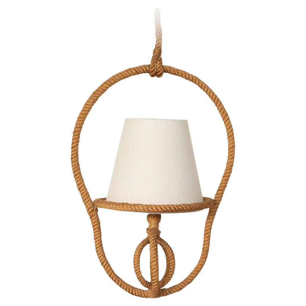 Double Arm Rope Sconce by Audoux Minet at 1stDibs