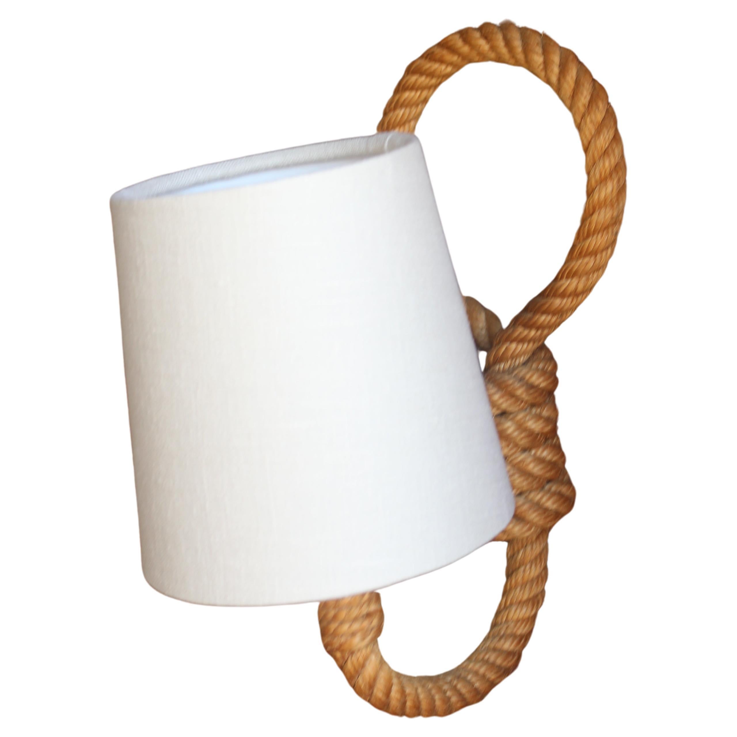 Rope Sconce by Audoux-Minet, France, 1950s at 1stDibs