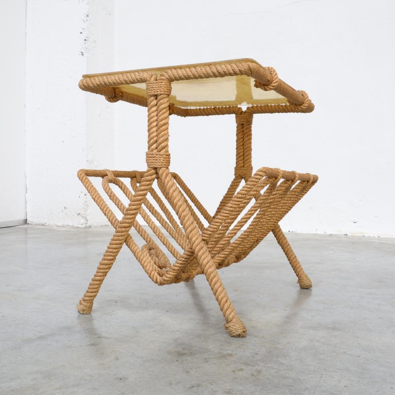 Rope Side Table by Audoux and Minet at 1stDibs