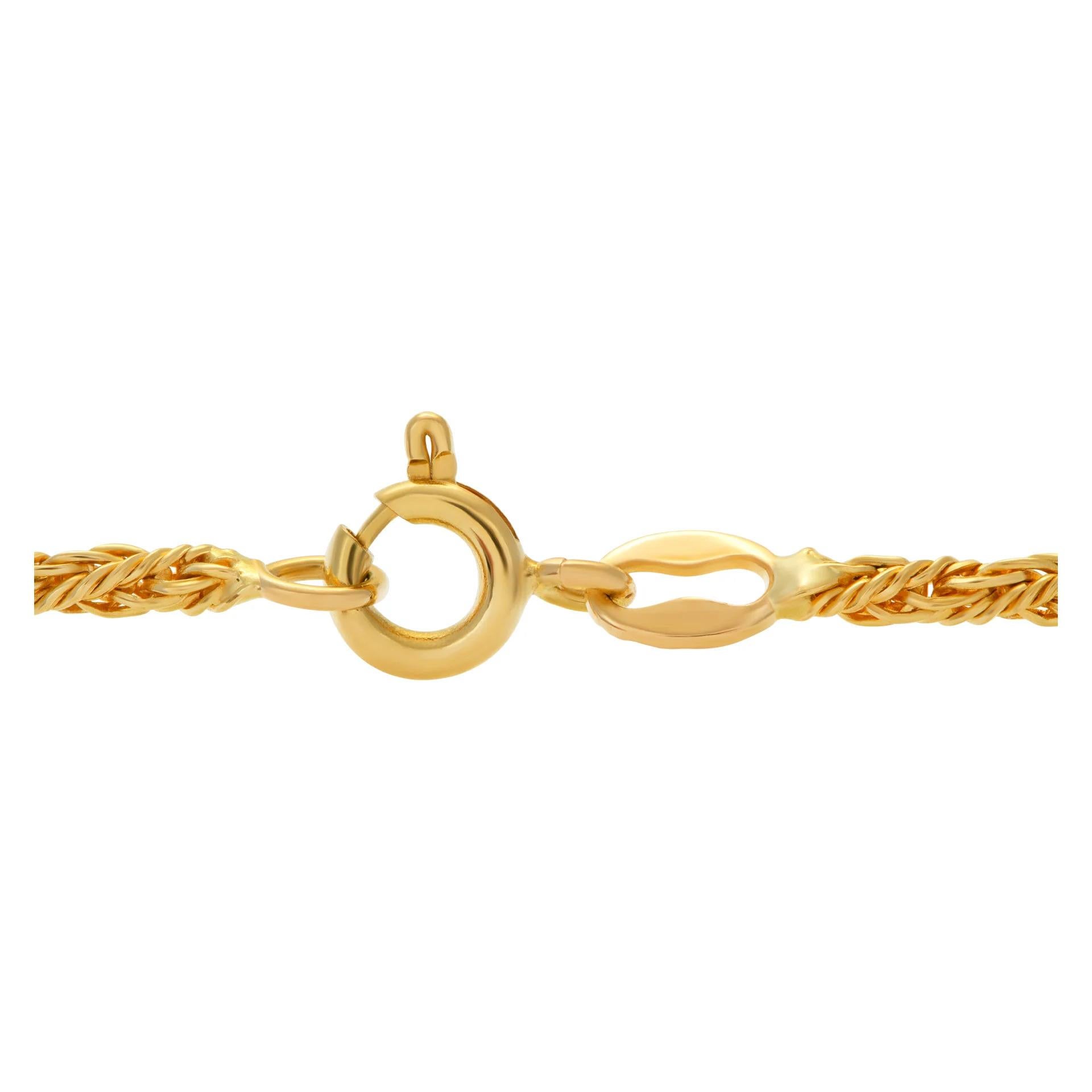Rope Style Necklace in 18k Yellow Gold For Sale at 1stDibs | 30k gold ...