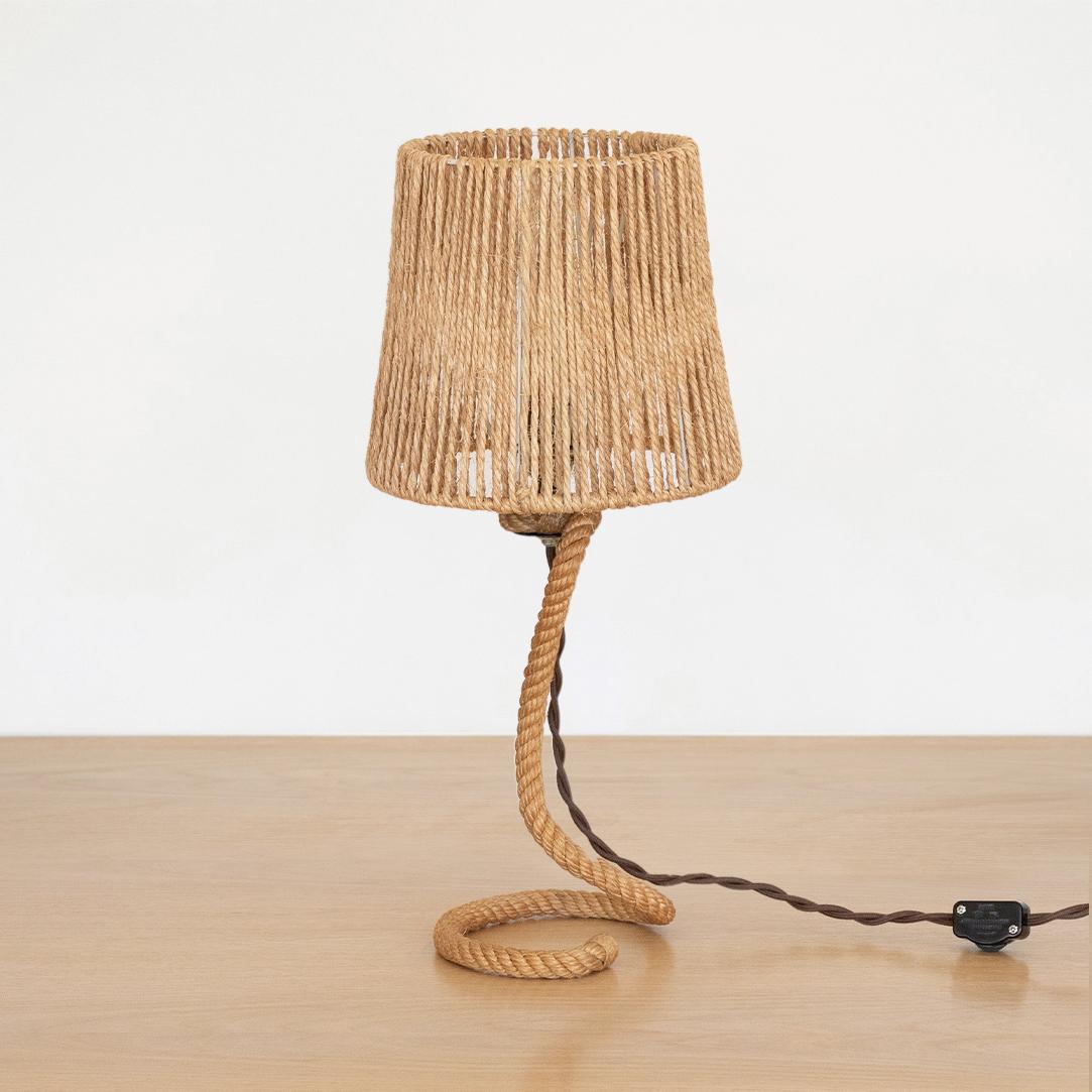 Rope Table Lamp by Audoux-Minet at 1stDibs
