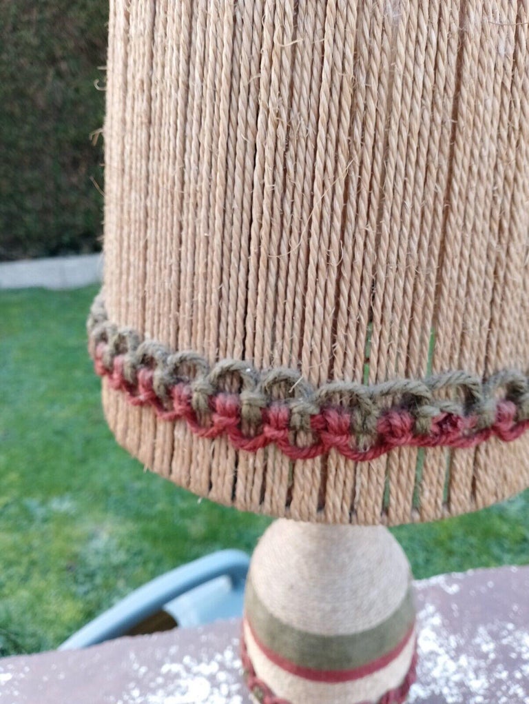 Rope Table Lamp circa 1960 For Sale at 1stDibs