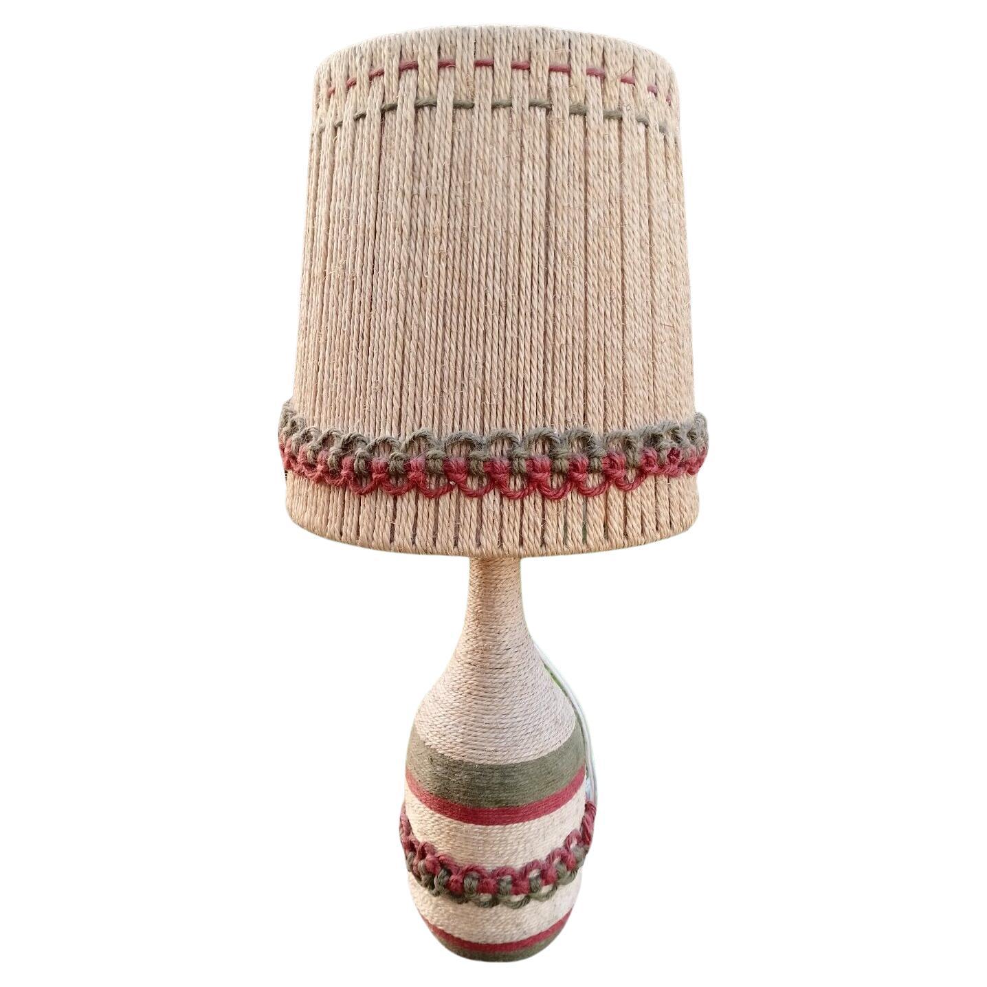 Rope Table Lamp circa 1960 For Sale at 1stDibs