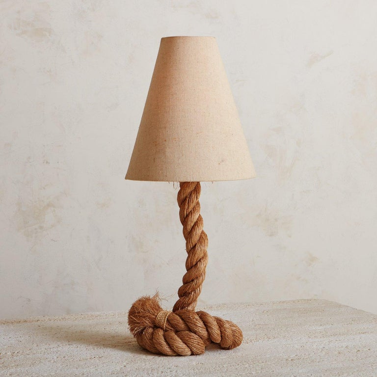 Rope Table Lamp, France, 20th Century For Sale at 1stDibs