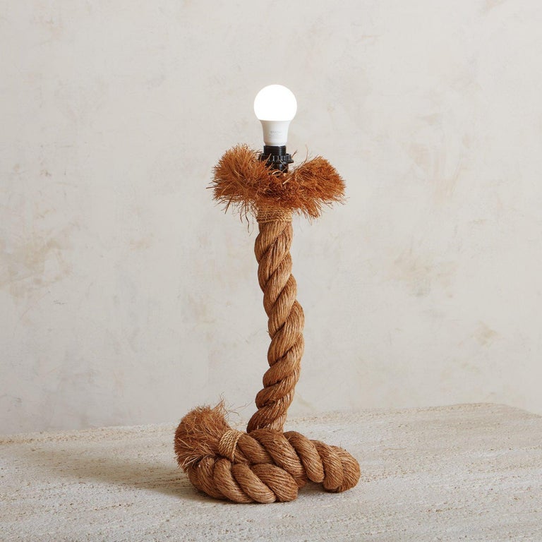 Rope Table Lamp, France, 20th Century For Sale at 1stDibs