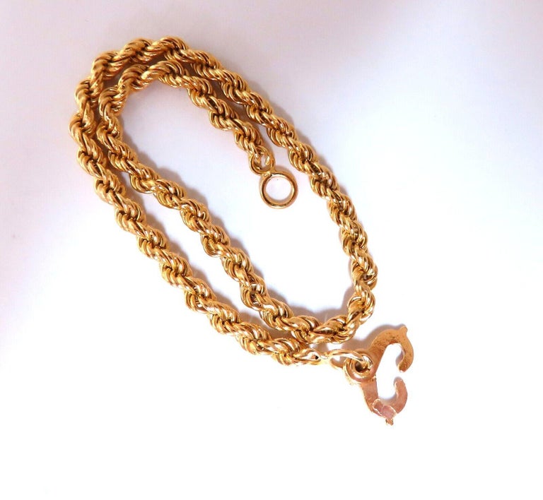 Rope Twist Gold Bracelet 4 Grams For Sale at 1stDibs