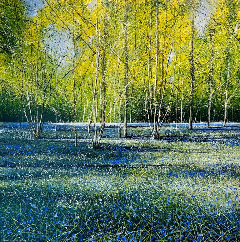 Rory J. Browne - Bluebell Forest - realism countryside landscape ...