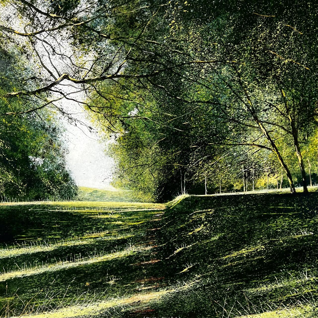 Rory J. Browne - Light Along the Shore - UK landscape forest original ...