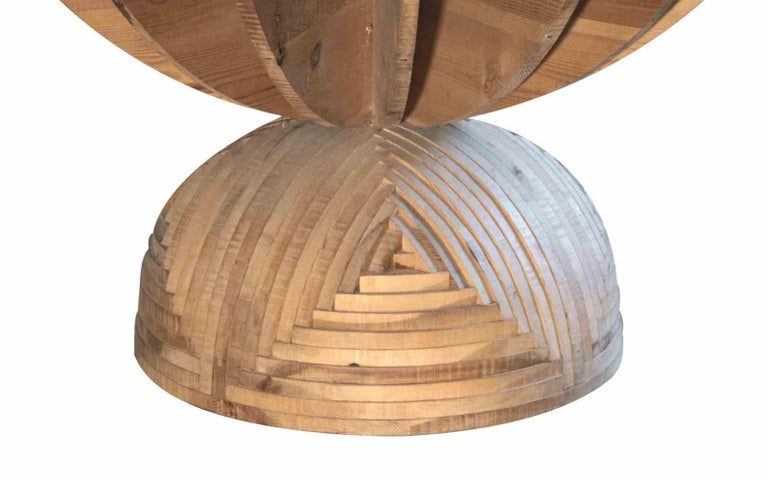 Rosa dei Venti Table by Mario Ceroli, Natural Wood, 1990s For Sale at ...