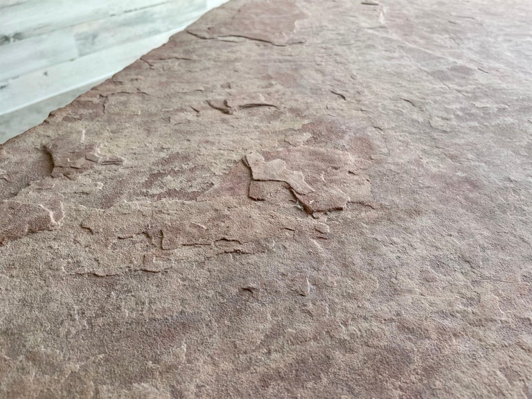 Rosa Flagstone and Iron Coffee Table For Sale at 1stDibs