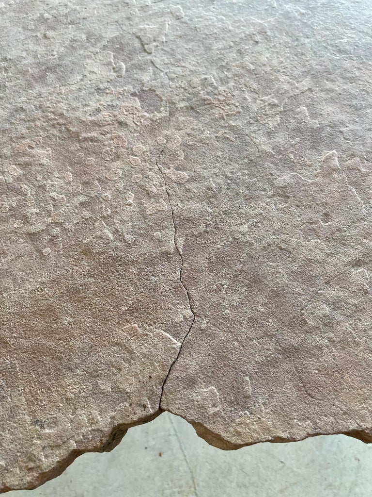 Rosa Flagstone and Iron Coffee Table For Sale at 1stDibs