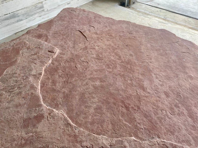 Rosa Flagstone and Iron Coffee Table For Sale at 1stDibs