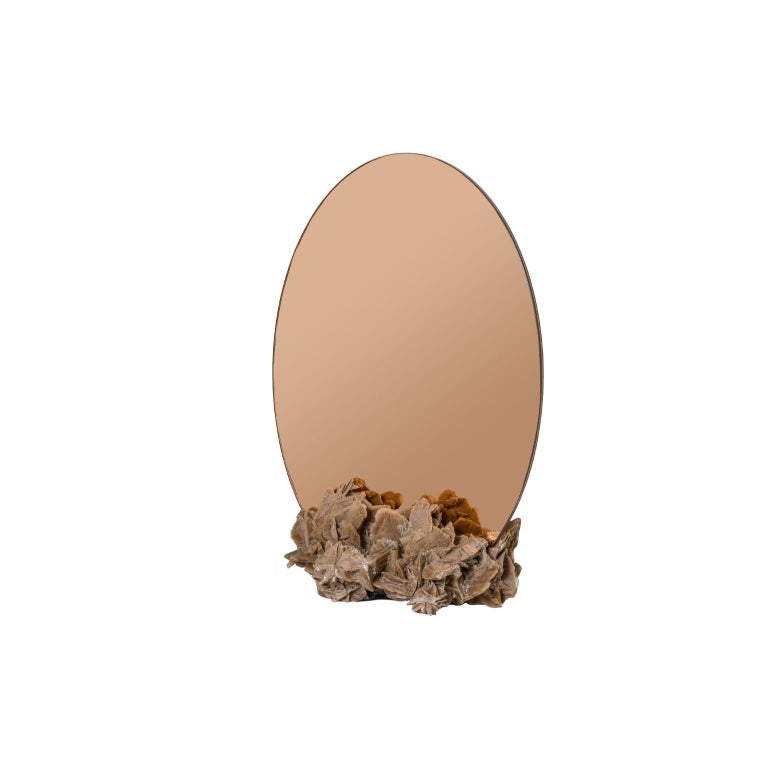 Rosa-Rosæ Oval Mirror by Francesco Messina For Sale at 1stDibs