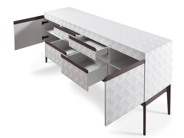 Rosa Sideboard, White Lacquer Hand Carved Rose Detail Sideboard For Sale at 1stDibs | solidworks ...