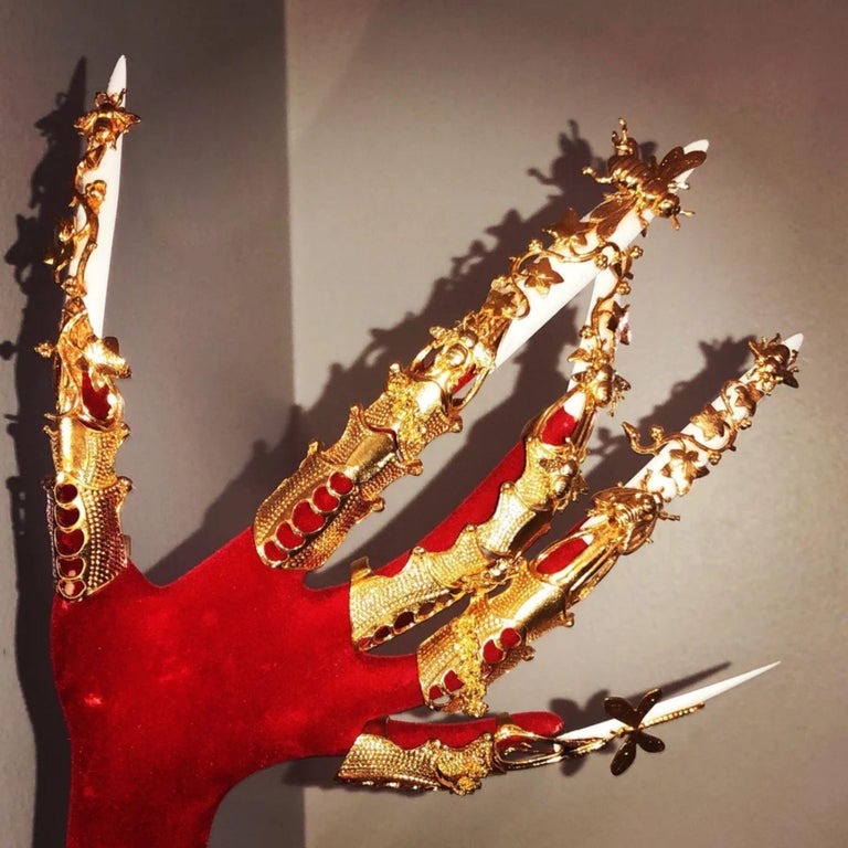 Rosalia Armour Claw Ring in 24K Gold For Sale at 1stDibs
