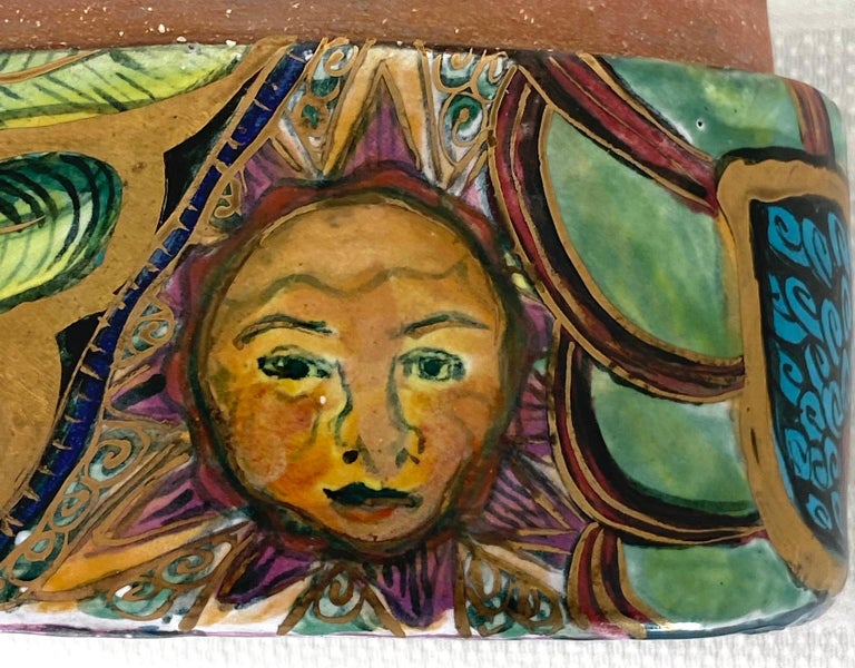 Rosalie Wynkoop Vintage Studio Art Pottery Lidded Box Tin Glazed ...