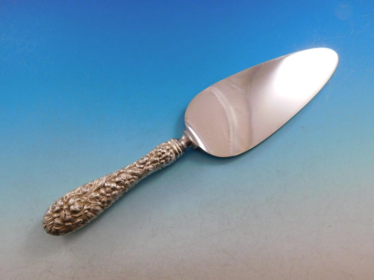 Rose by Stieff Sterling Silver Flatware Set for 12 Service 97 Pc ...