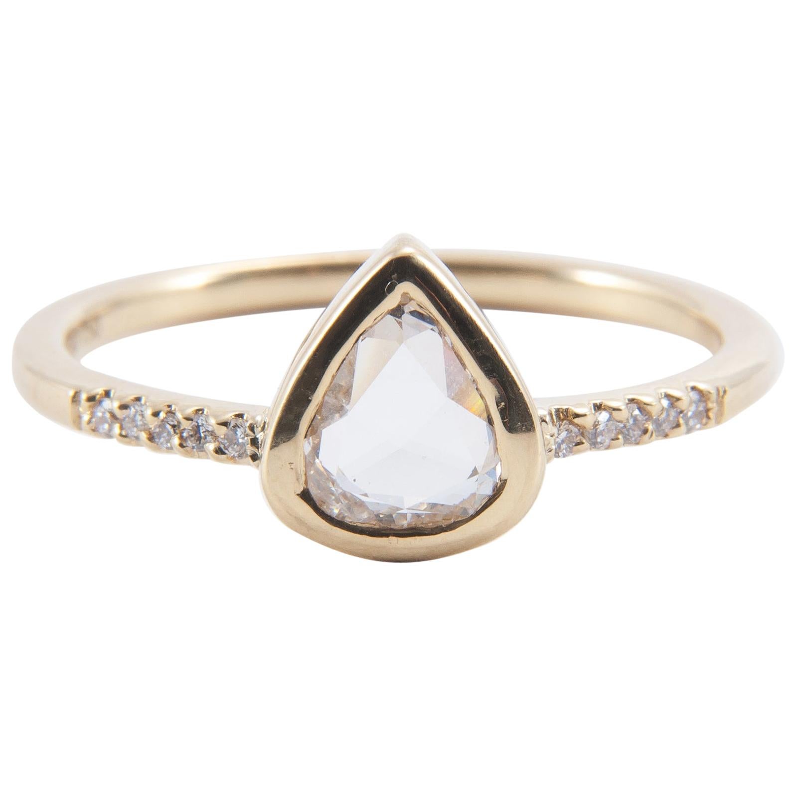 Rare antique Georgian rose-cut diamond ring at 1stDibs