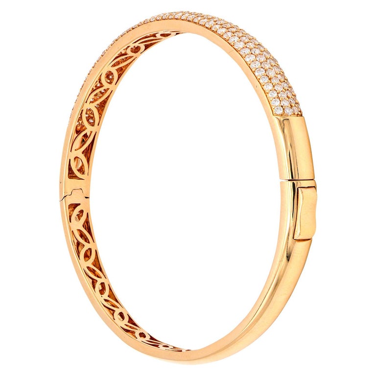 Rose Gold and Diamond Bracelet For Sale at 1stDibs