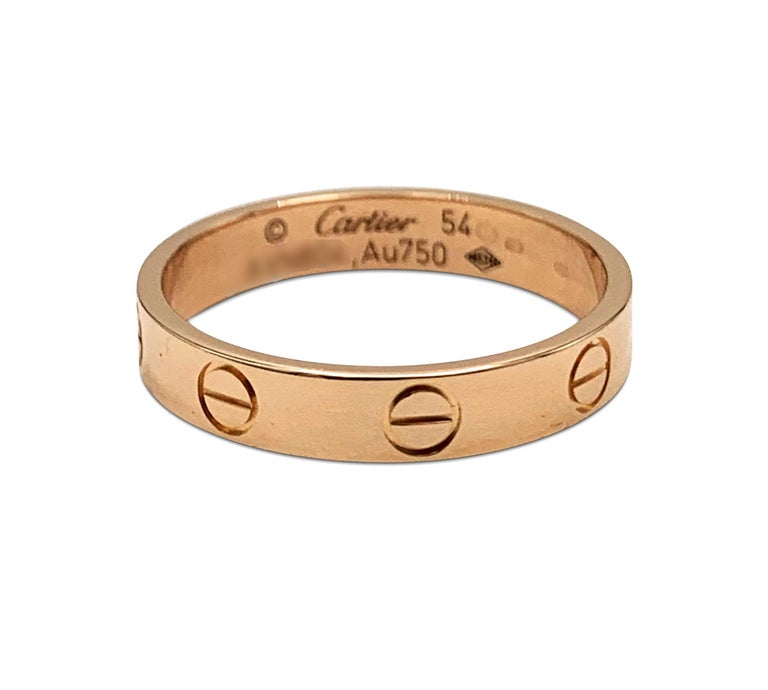 Rose Gold Cartier Love Ring For Sale at 1stdibs