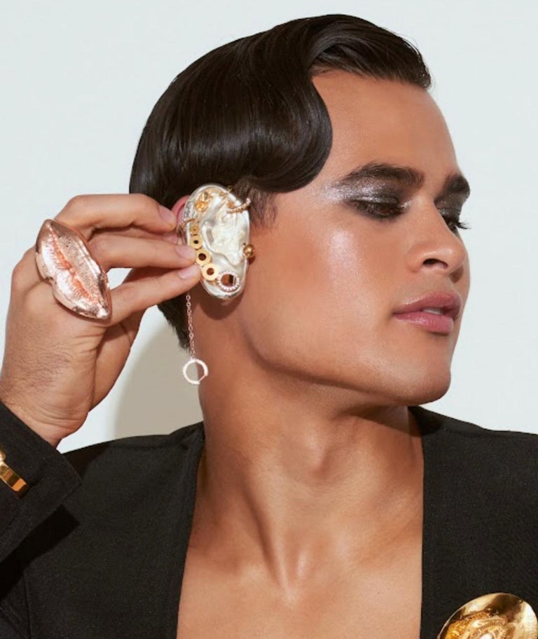 Rose Gold Lips Ring For Sale at 1stDibs