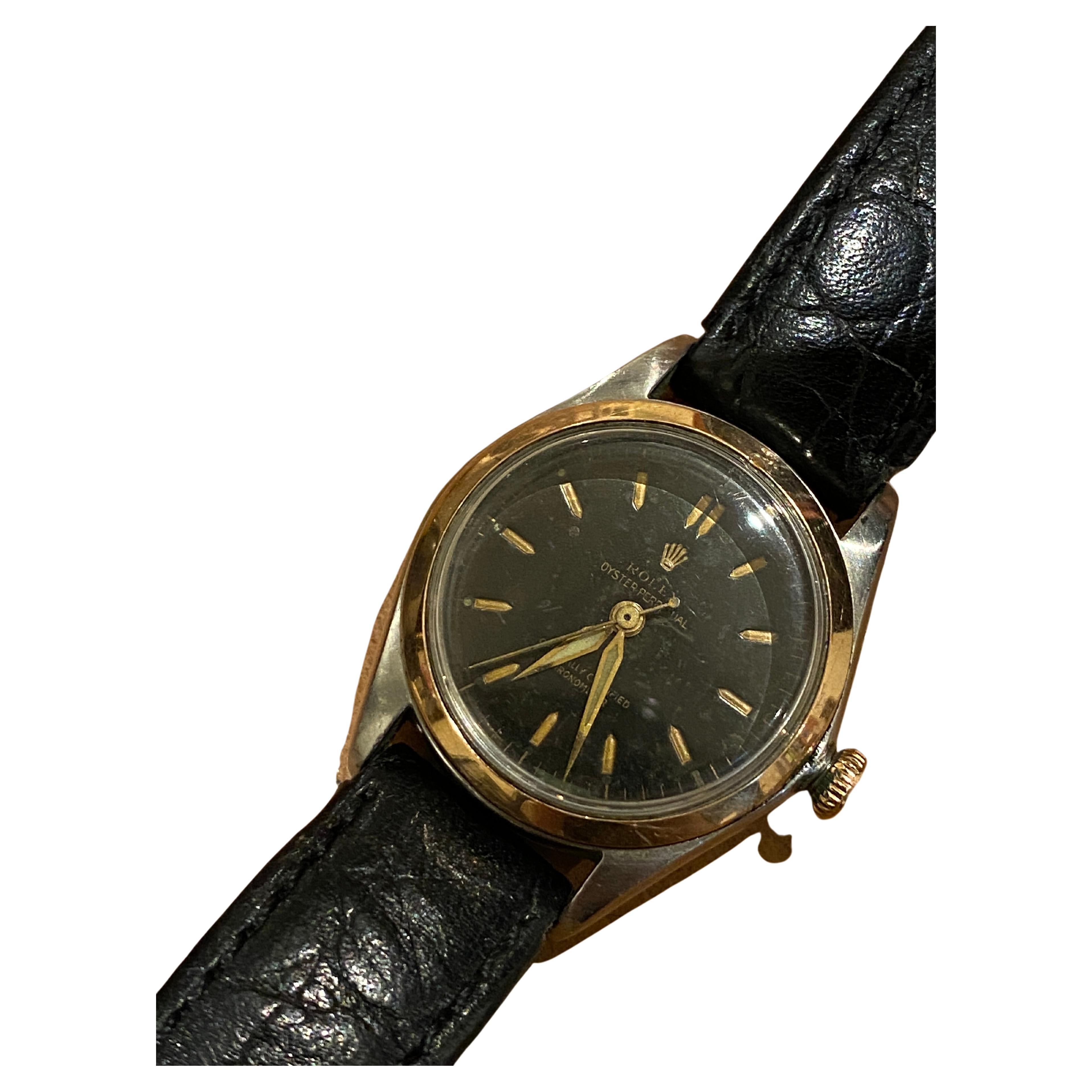 Rolex Stainless Steel and Rose Gold Firefly Bubbleback Wristwatch Ref ...