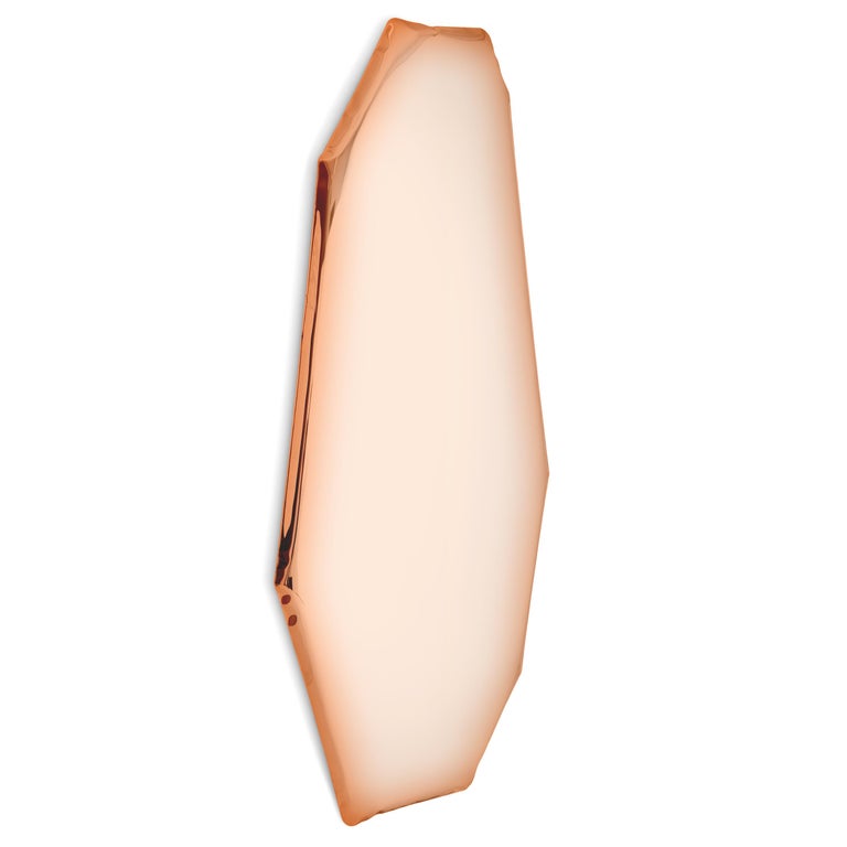 Rose Gold Tafla C1 Sculptural Wall Mirror by Zieta For Sale at 1stDibs