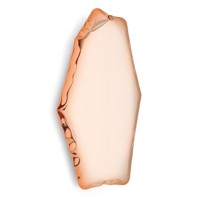 Rose Gold Tafla C4.5 Sculptural Wall Mirror by Zieta For Sale at 1stDibs