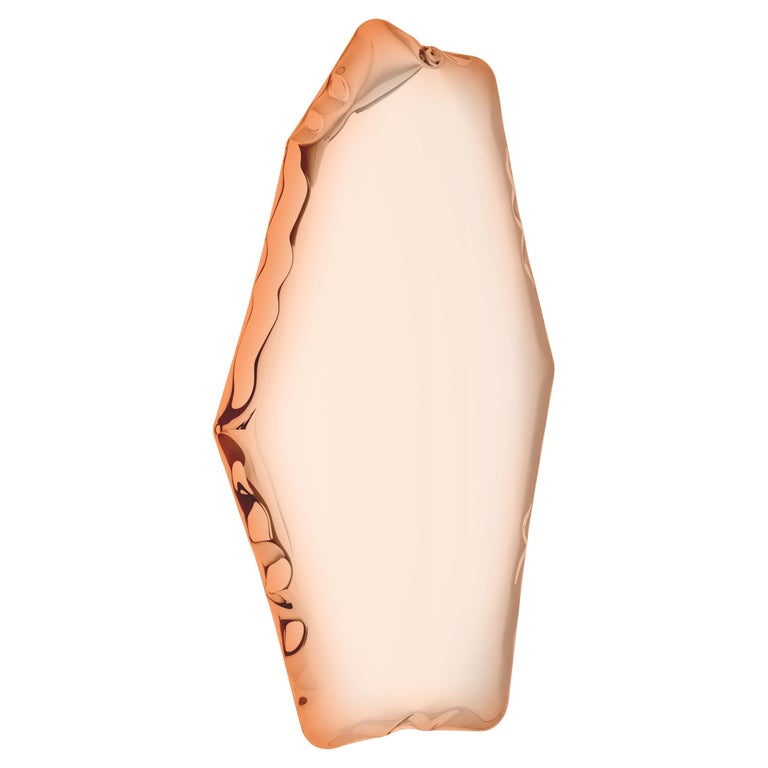 Rose Gold Tafla C4.5 Sculptural Wall Mirror by Zieta For Sale at 1stDibs