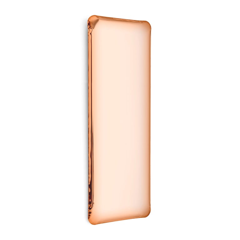 Rose Gold Tafla Q1 Sculptural Wall Mirror by Zieta For Sale at 1stDibs