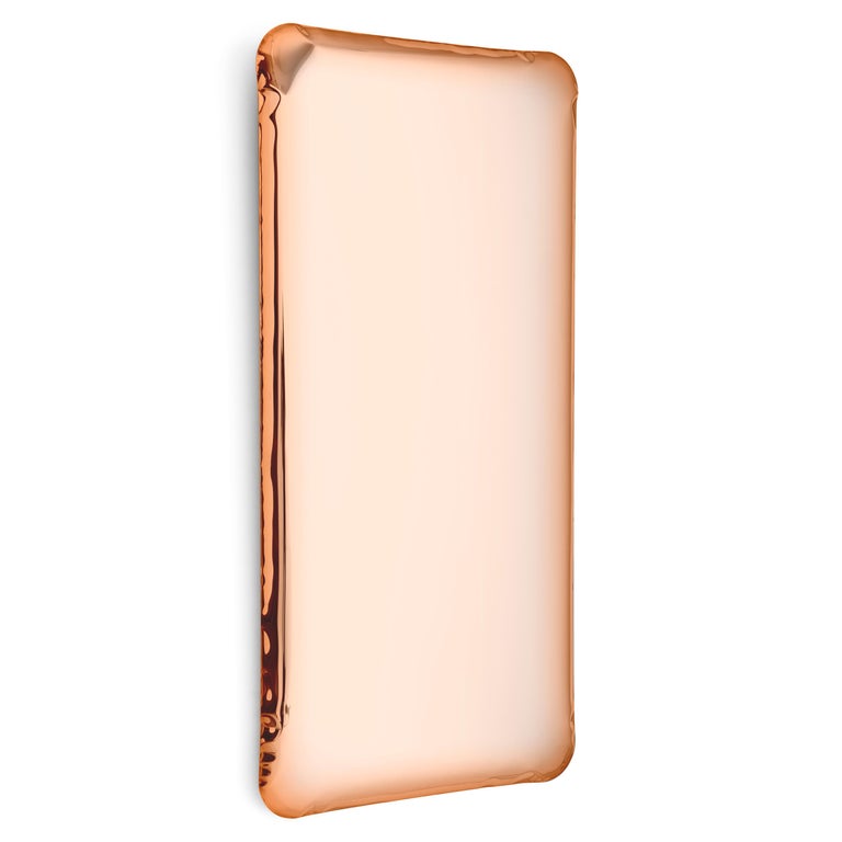 Rose Gold Tafla Q2 Sculptural Wall Mirror by Zieta For Sale at 1stDibs