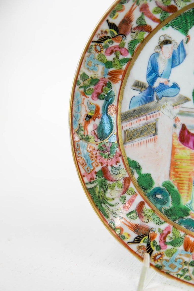 Rose Mandarin Plate For Sale at 1stDibs